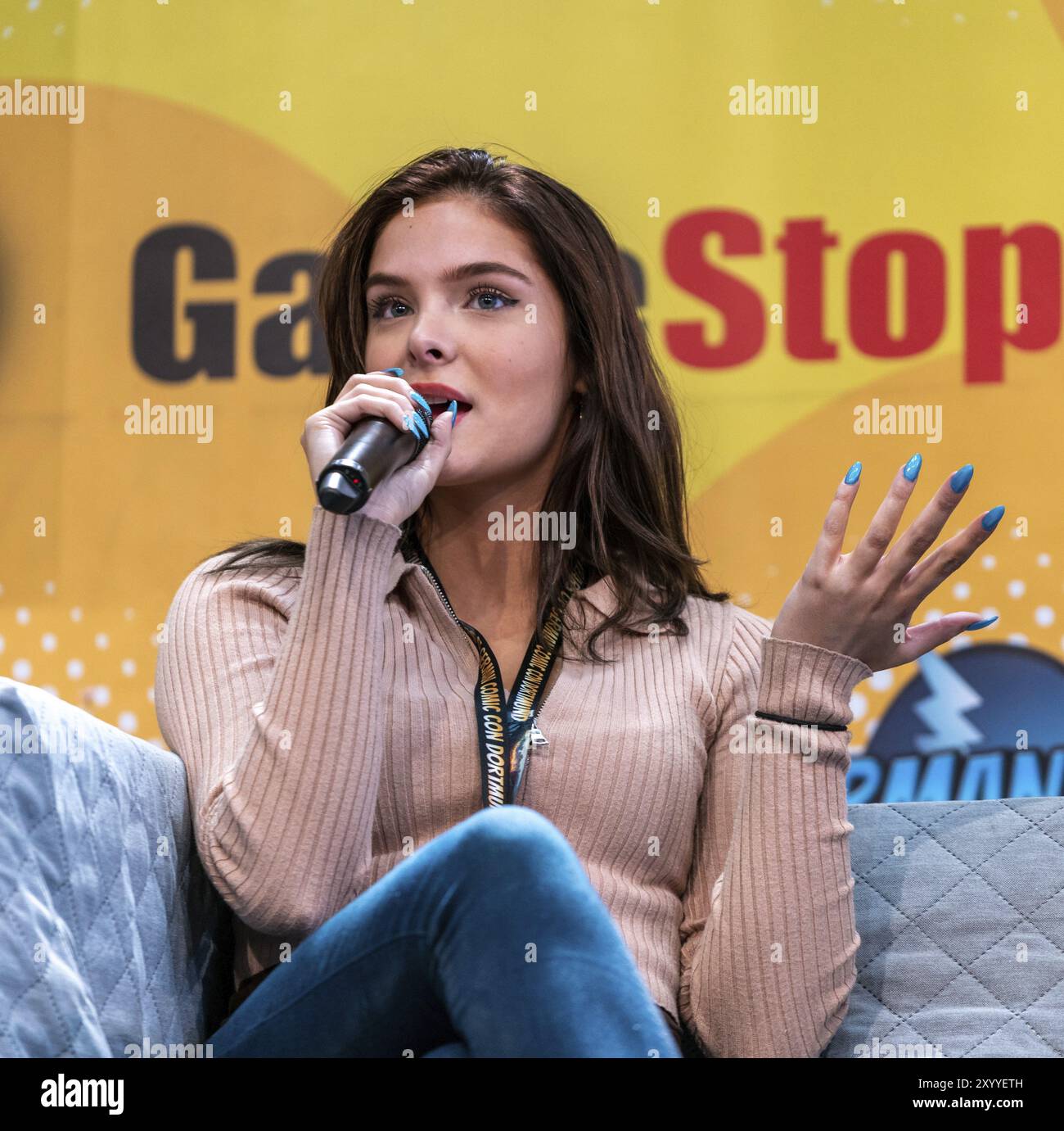 DORTMUND, GERMANY, December 7th 2019: Brighton Sharbino (*2002, American actress, The Walking ...