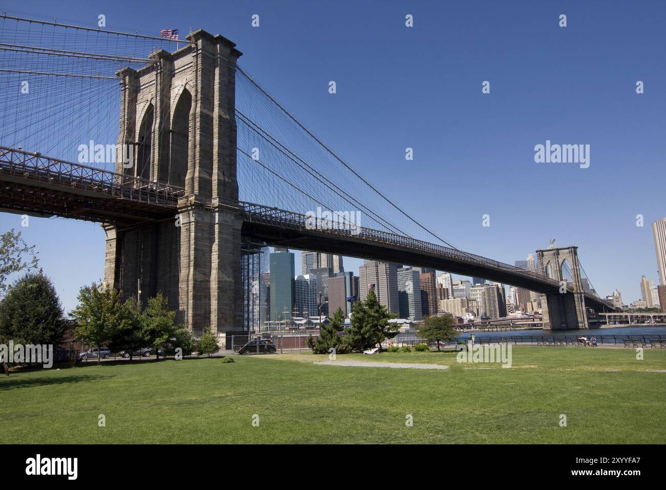 Brooklyn Bridge and lower Manhattan, New York Stock Photo - Alamy