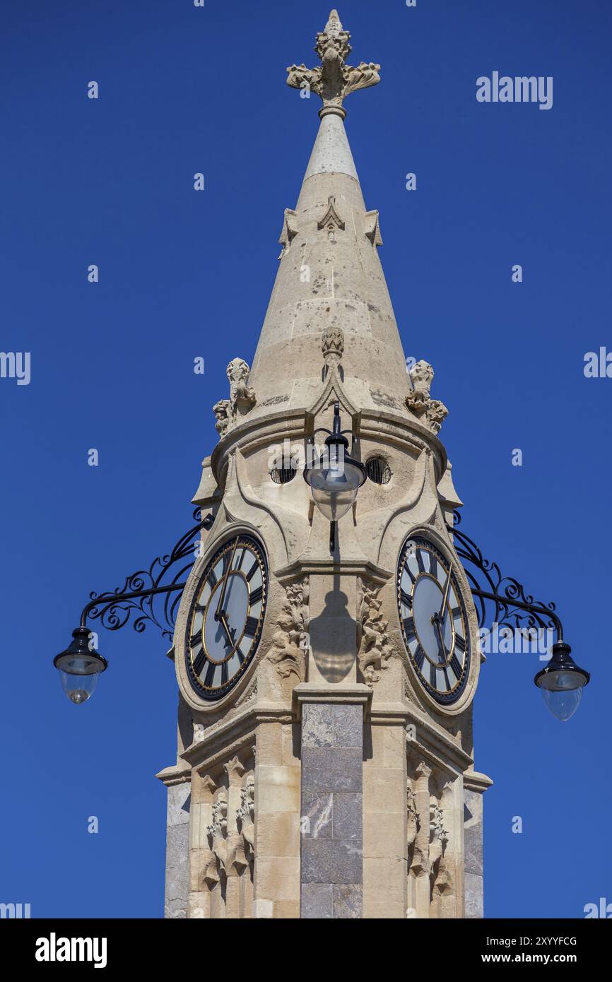 Clock Tower in Torquay Stock Photo - Alamy