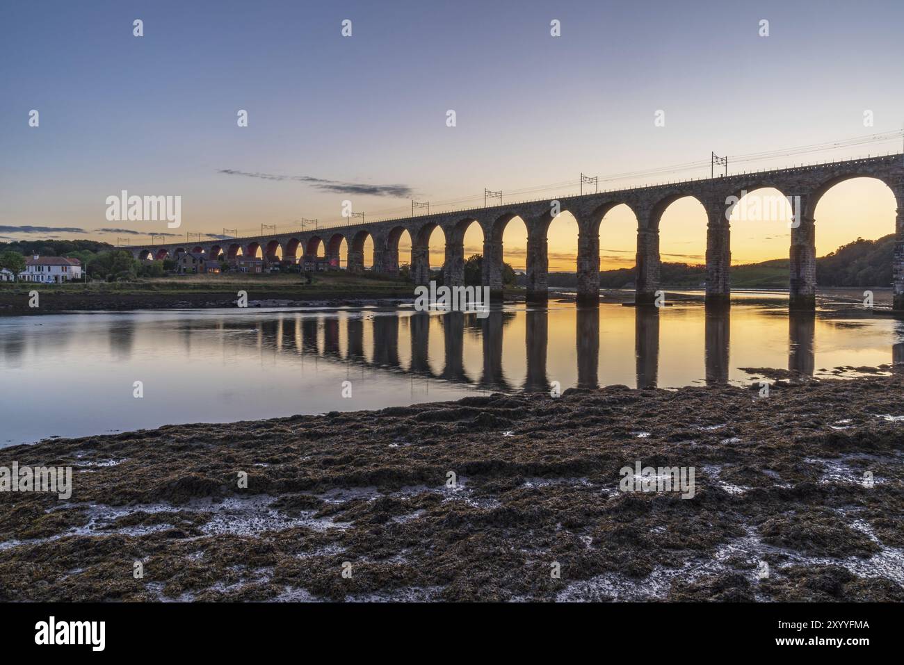 Royal Border Bridge over the River Tweed in Berwick-upon-Tweed ...