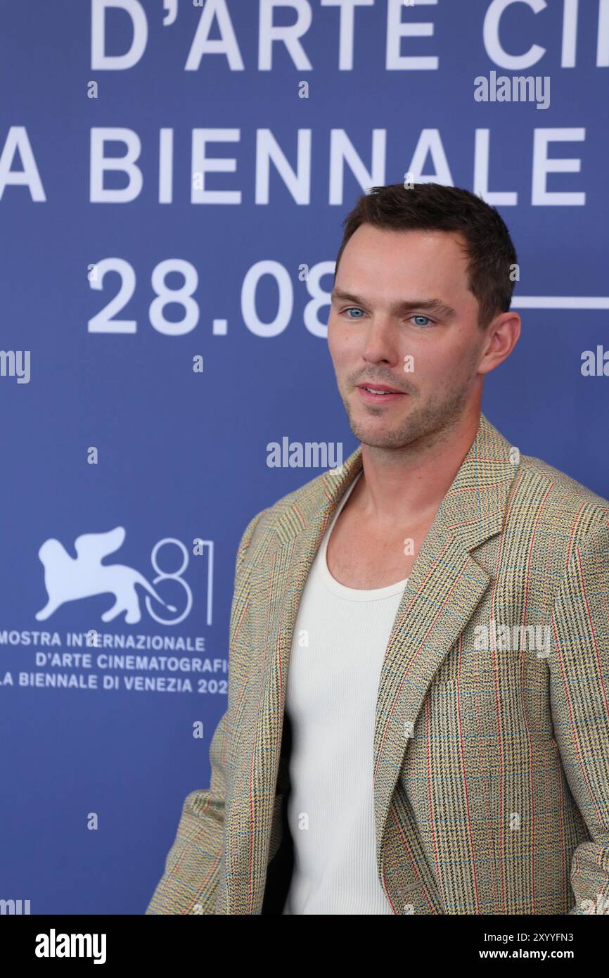 Venice, Italy, 31st August, 2024. Nicholas Caradoc Hoult at the photo ...
