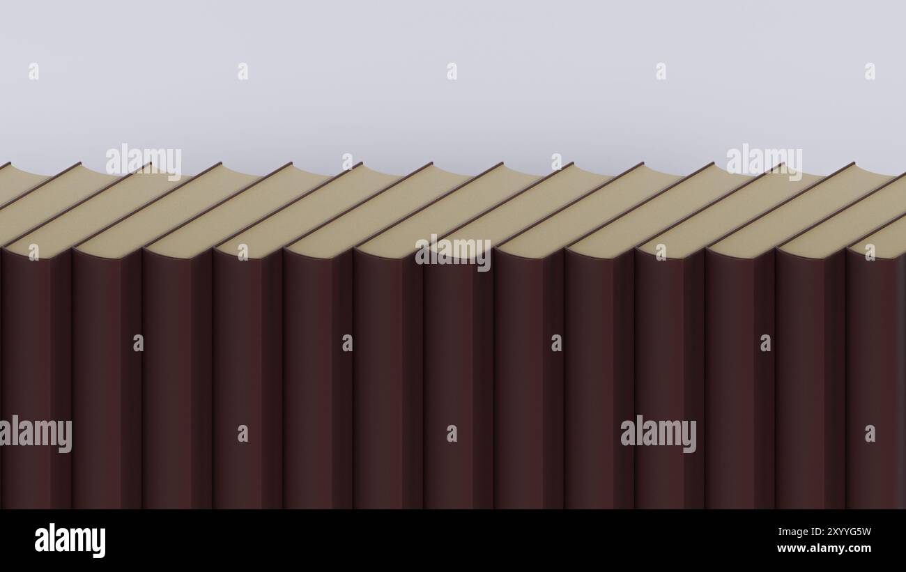 Row of old books. White background Stock Photo - Alamy