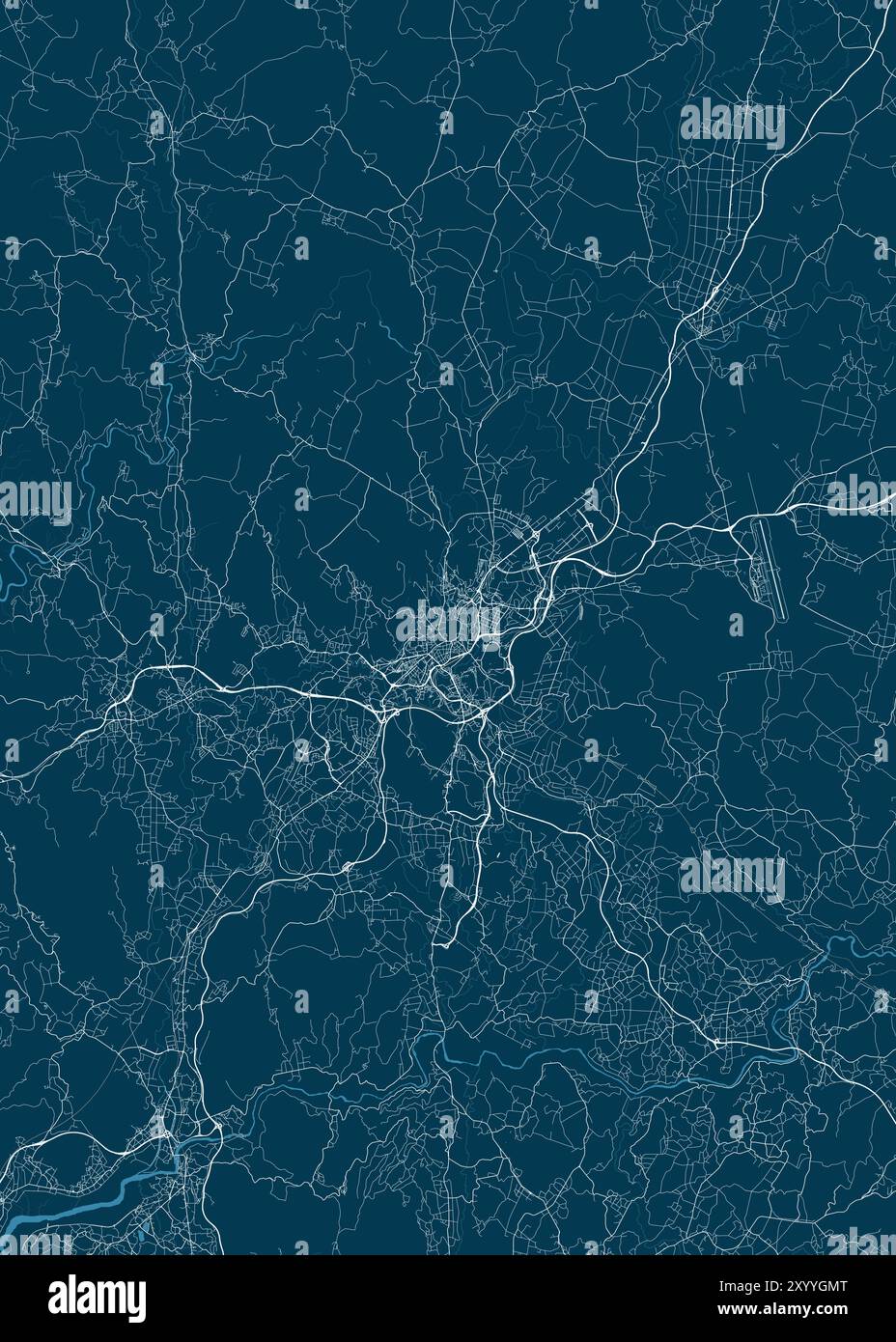 Santiago de compostela map hi-res stock photography and images - Alamy