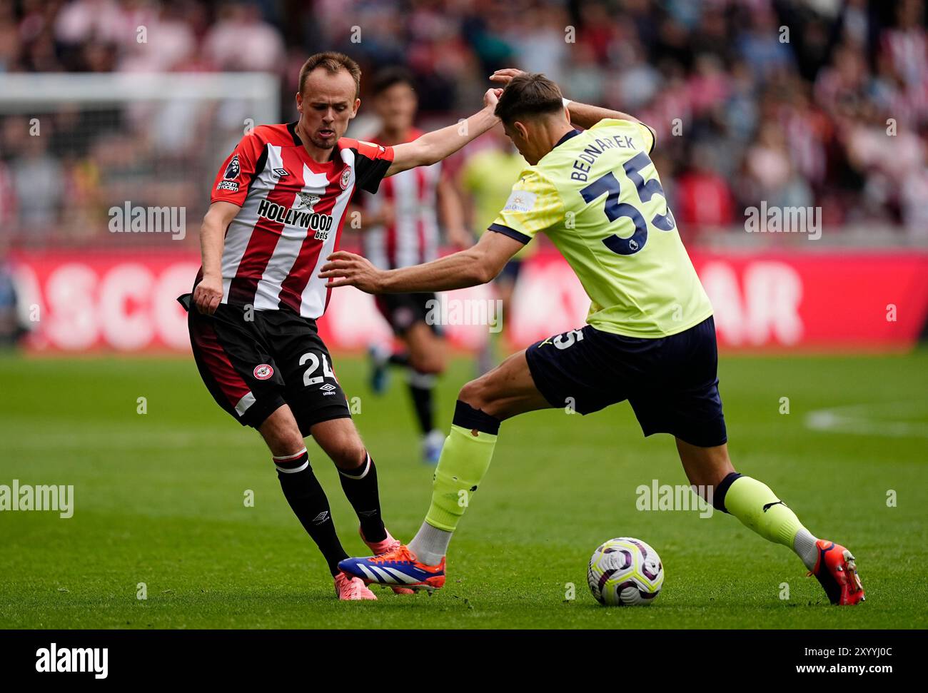 Jan bednarek august 2024 brentford hi-res stock photography and images ...