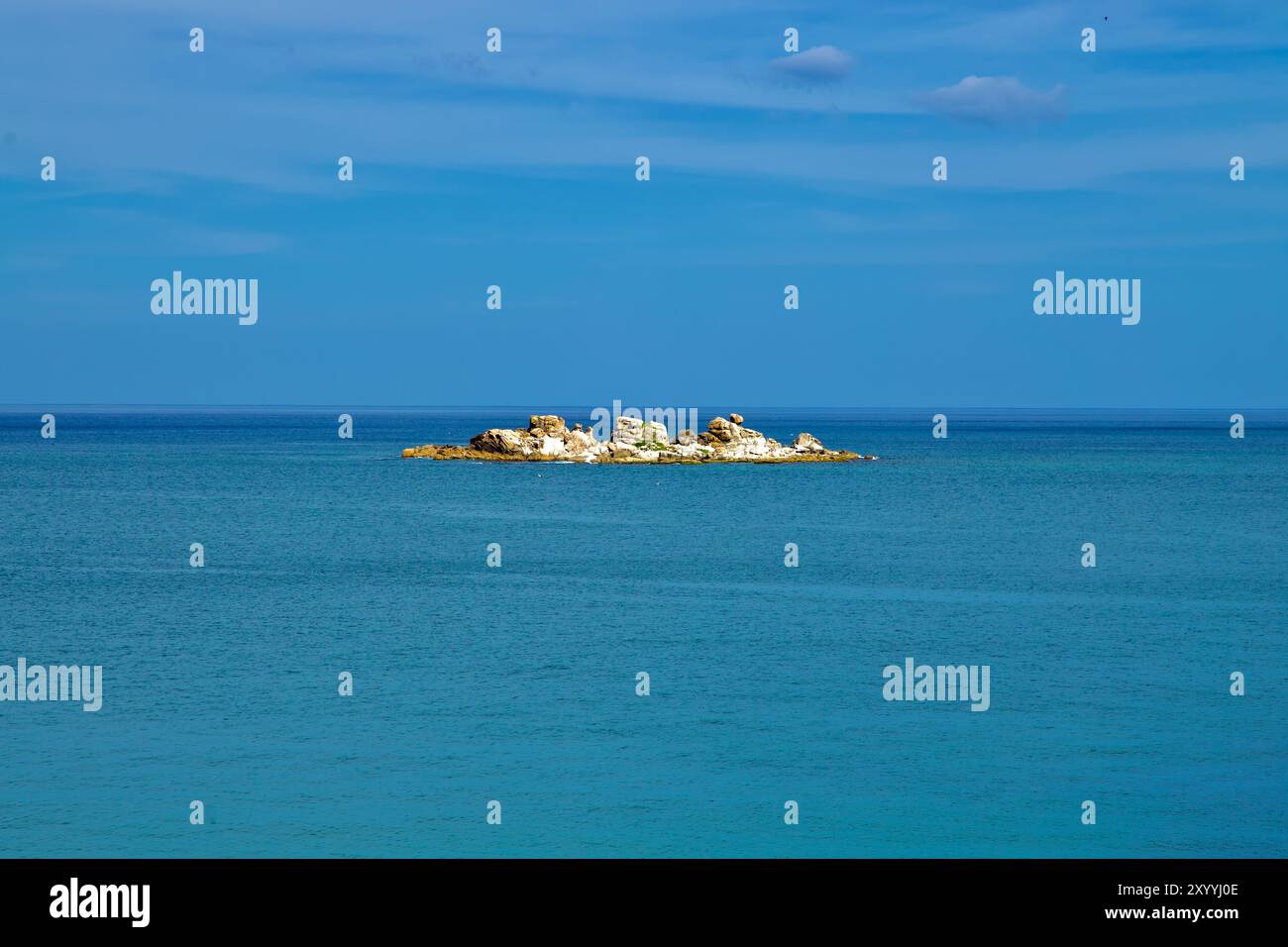 Goseong County, South Korea - July 28th, 2024: A distant view of Gado ...