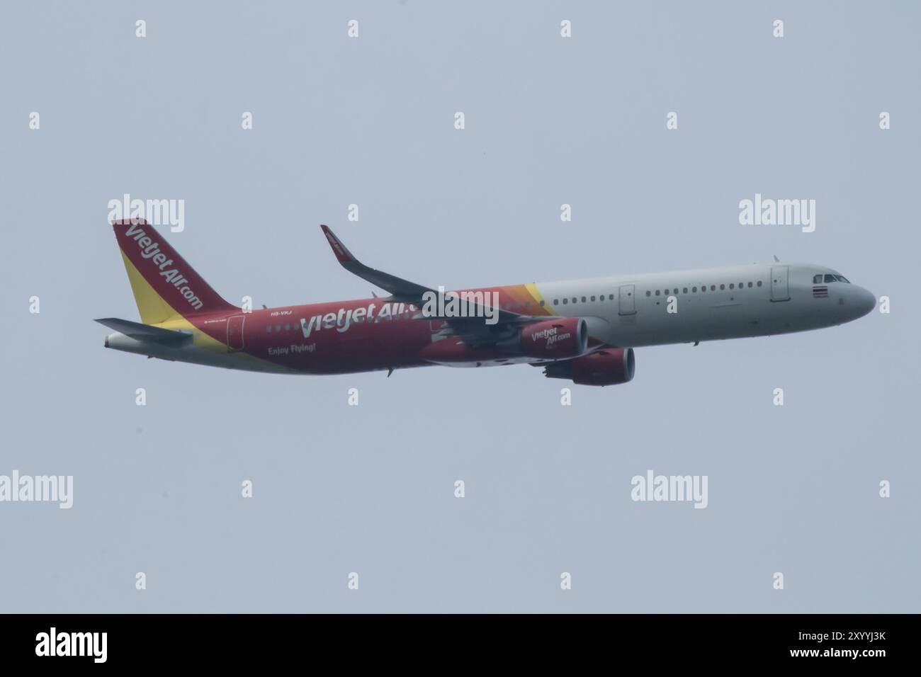 Chiangmai, Thailand - Auguest 23 2024: HS-VKJ A321-200 of Thai Vietjet ...