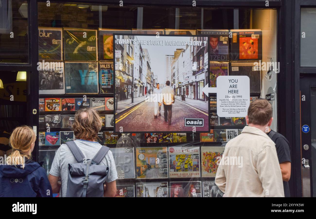 London, UK. 31st August 2024. Passers-by admire the window at Sister ...
