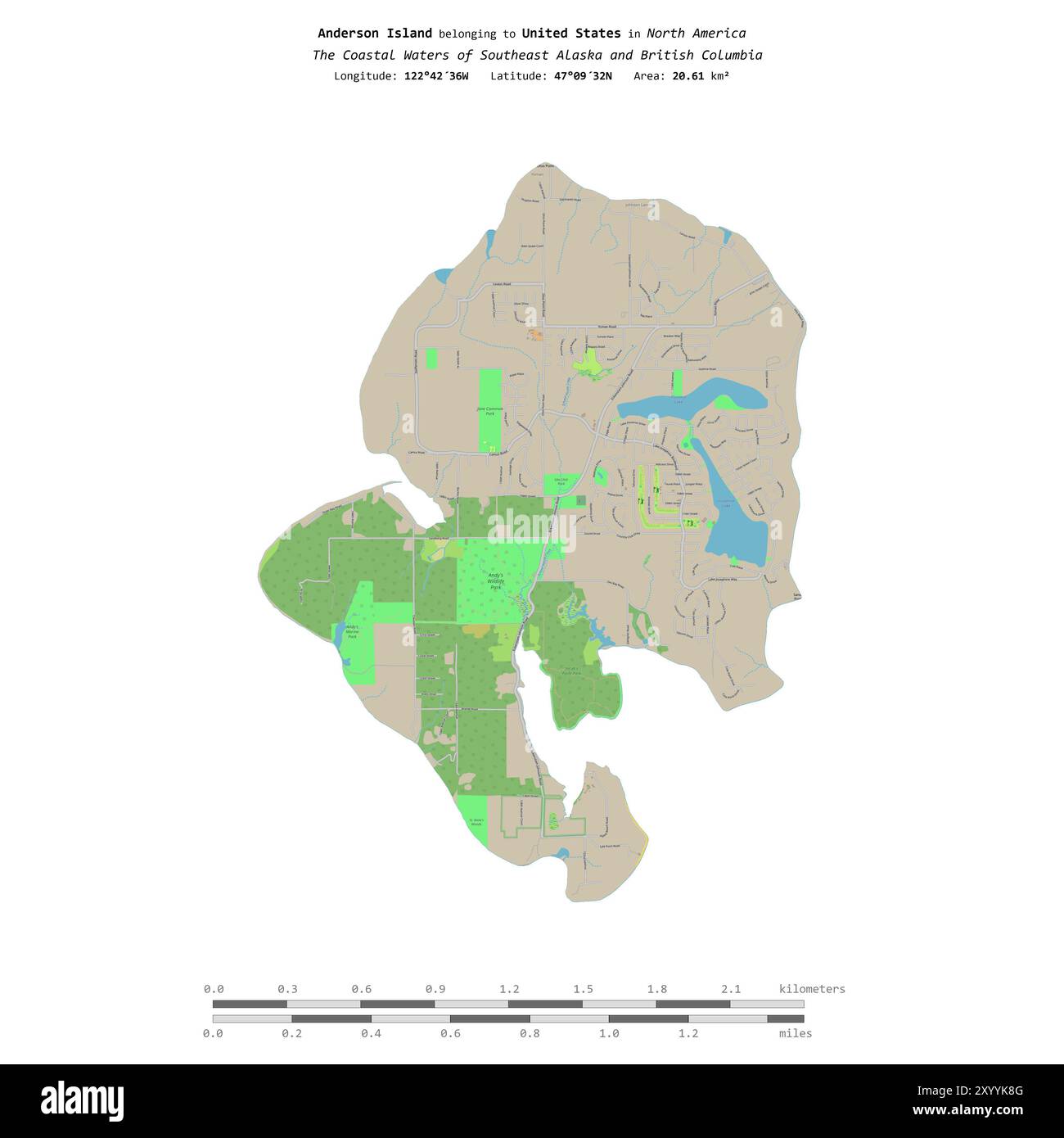 Anderson outline map hi-res stock photography and images - Alamy