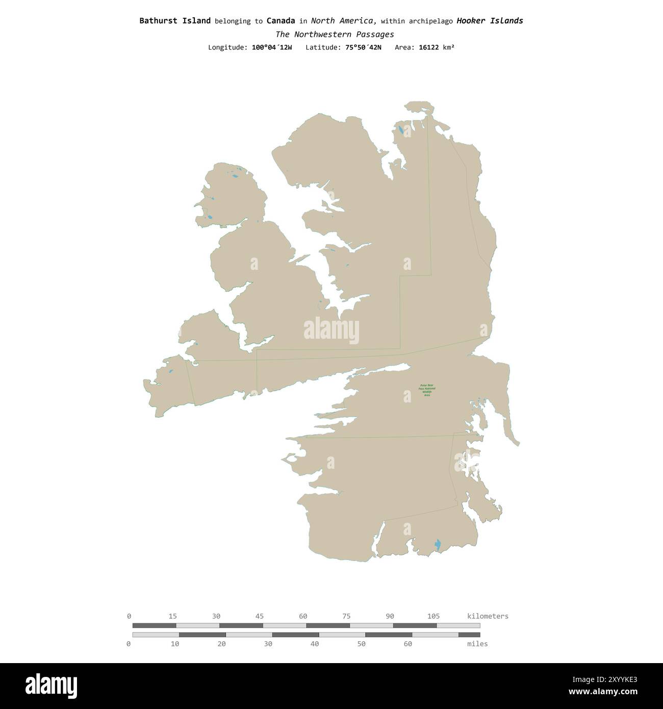 Bathurst Island in the The Northwestern Passages, belonging to Canada ...