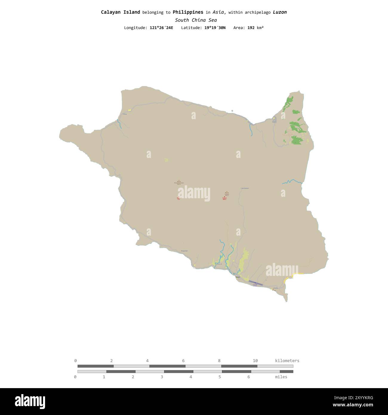 Calayan Island in the South China Sea, belonging to Philippines ...