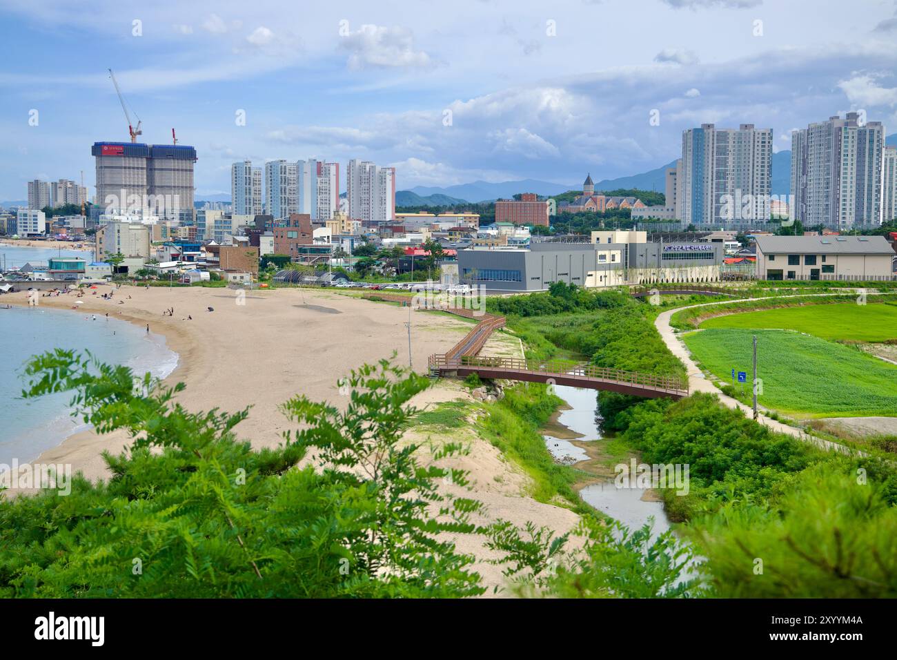 Goseong County, South Korea - July 28th, 2024: Looking south from ...