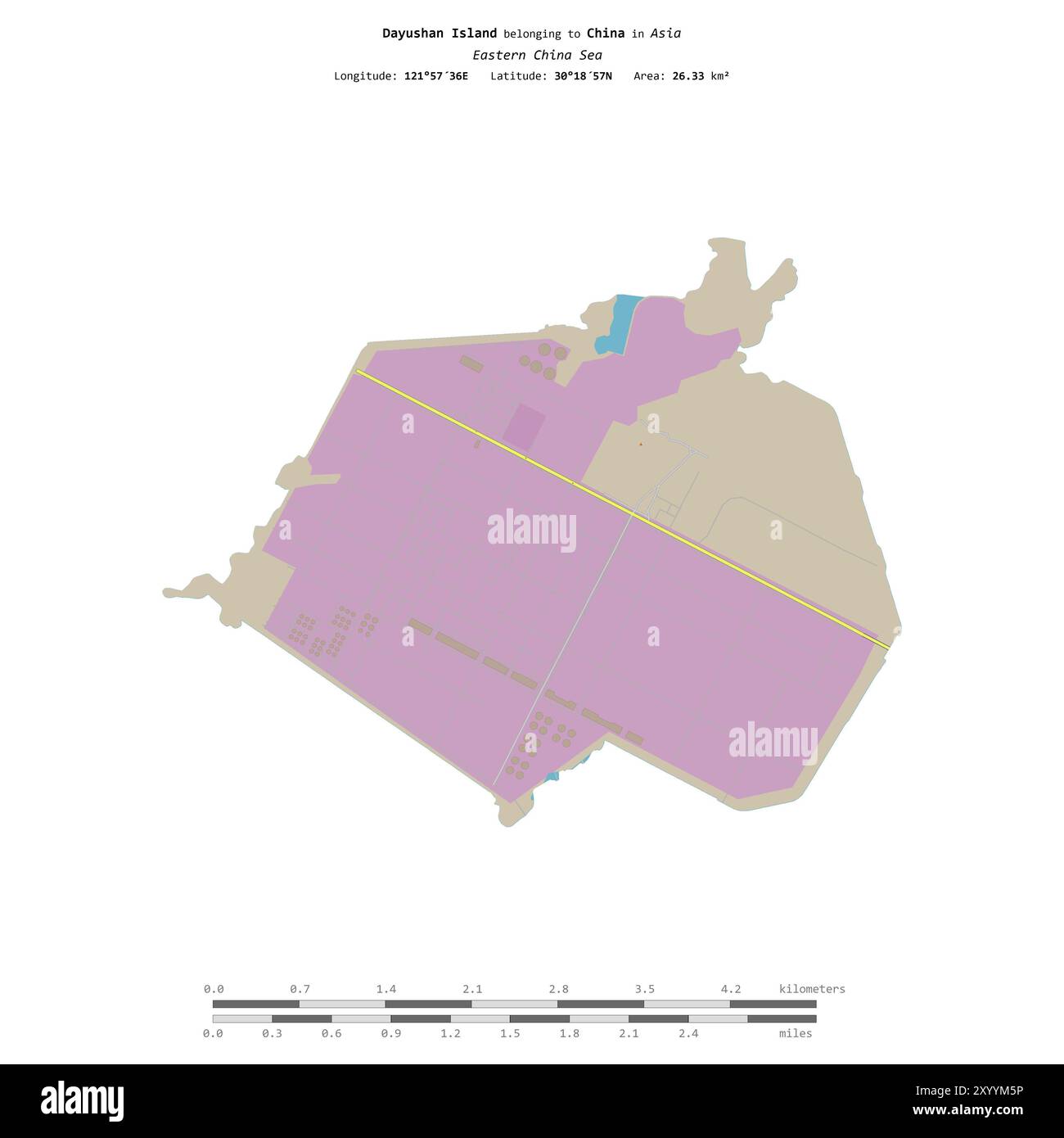 Dayushan Island in the Eastern China Sea, belonging to China, isolated ...
