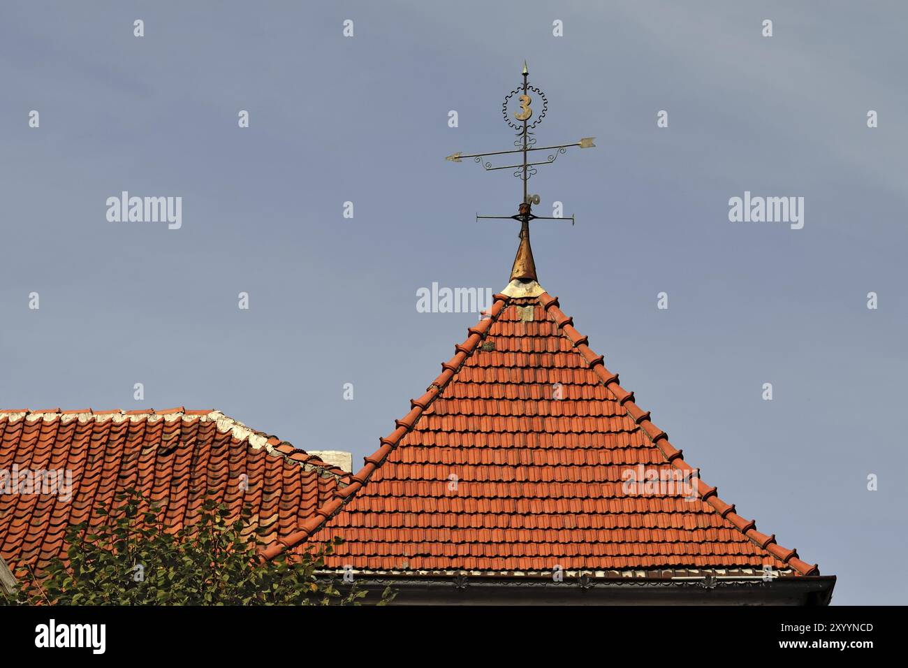 Old german red tile roof hi-res stock photography and images - Alamy