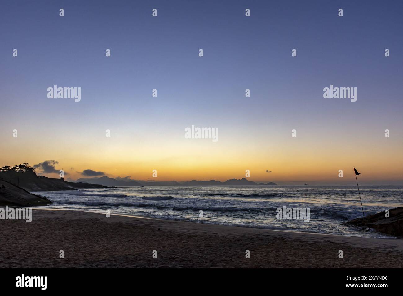 Copacabana beach empty during hi-res stock photography and images - Alamy
