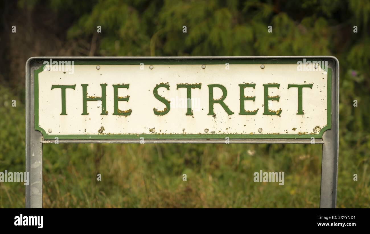 Sign: The Street, seen in Lower Halstow, Kent, England, UK Stock Photo ...