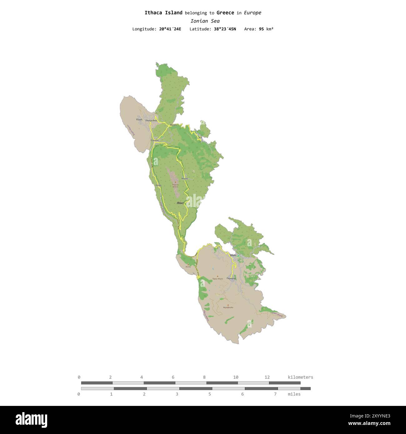 Ithaca Island Map
