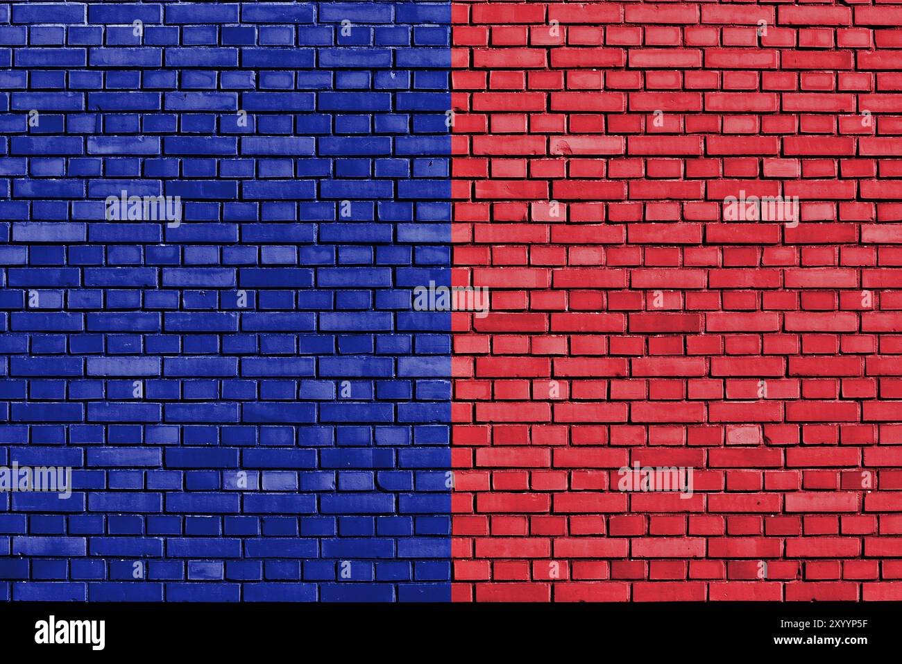 Flag of Paris painted on brick wall Stock Photo - Alamy