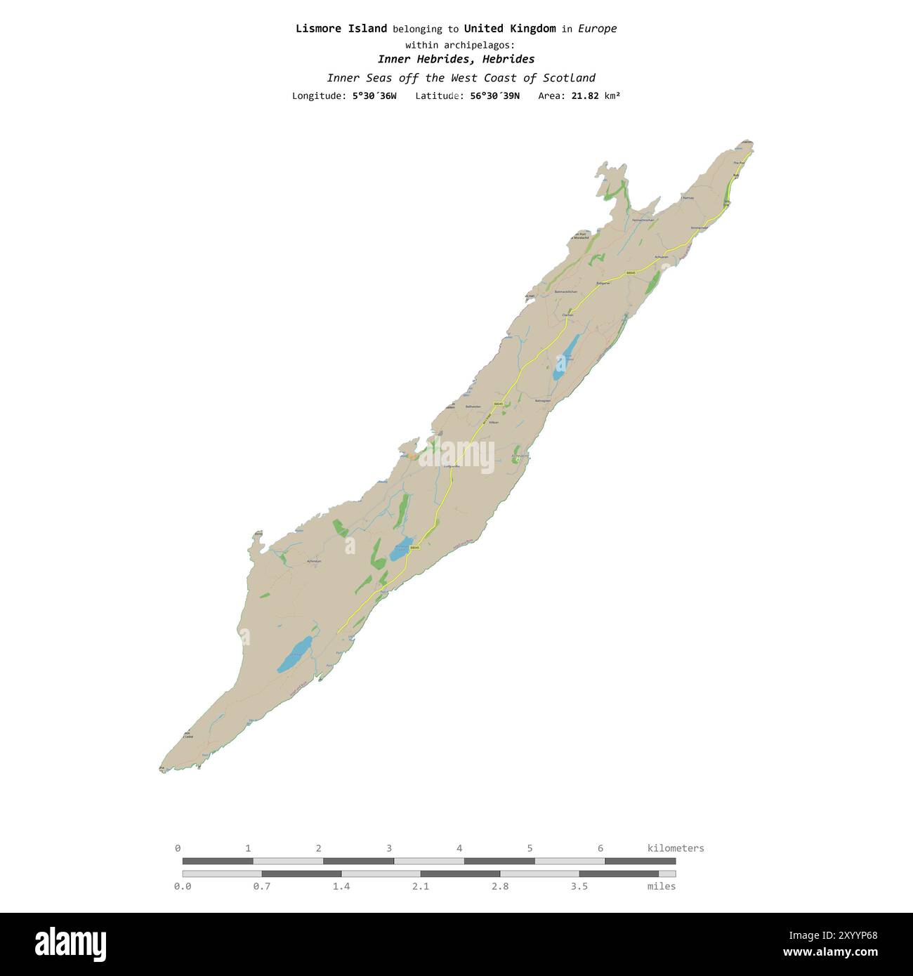 Lismore map hi-res stock photography and images - Alamy