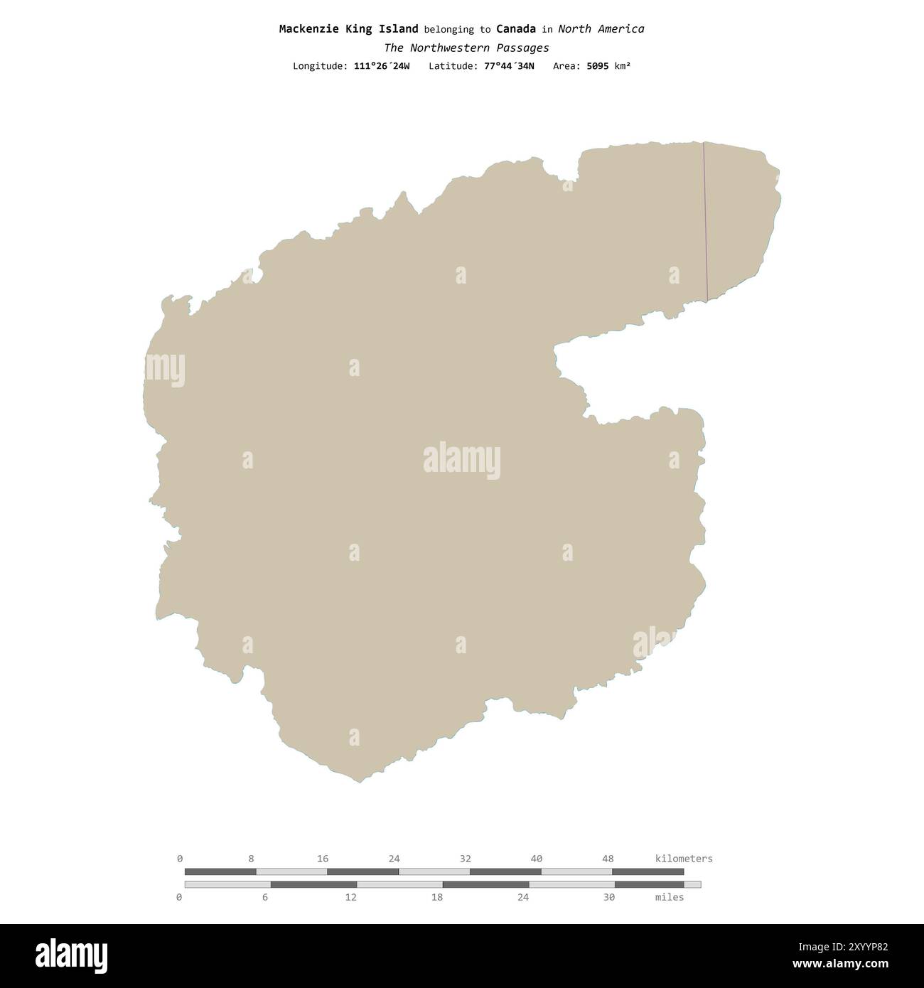 Mackenzie King Island in the The Northwestern Passages, belonging to ...