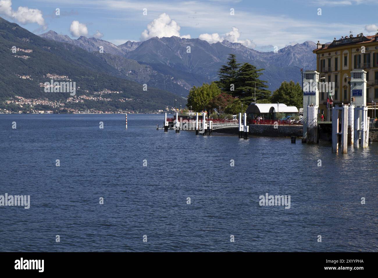 Jetty in Varenna, Lake Como, Italy, Europe Stock Photo - Alamy