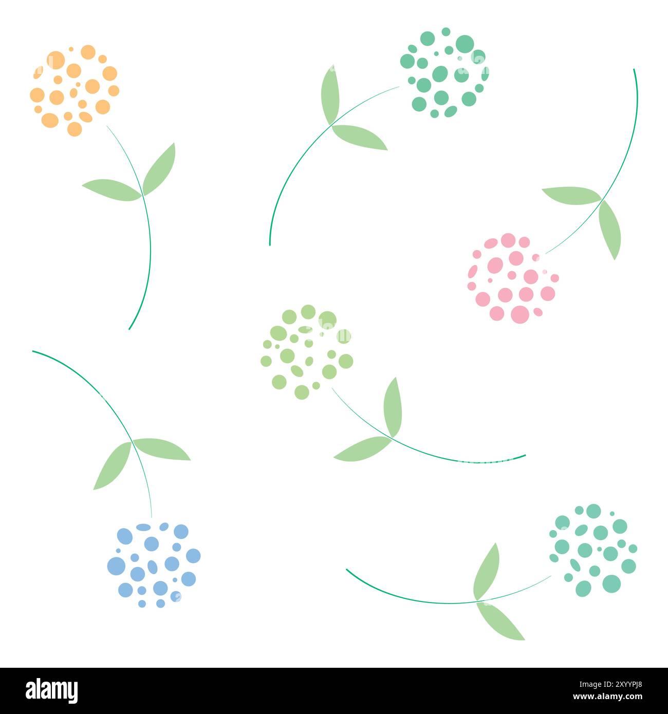 Abstract drawing of berries. For the cover, invitation, banner ...