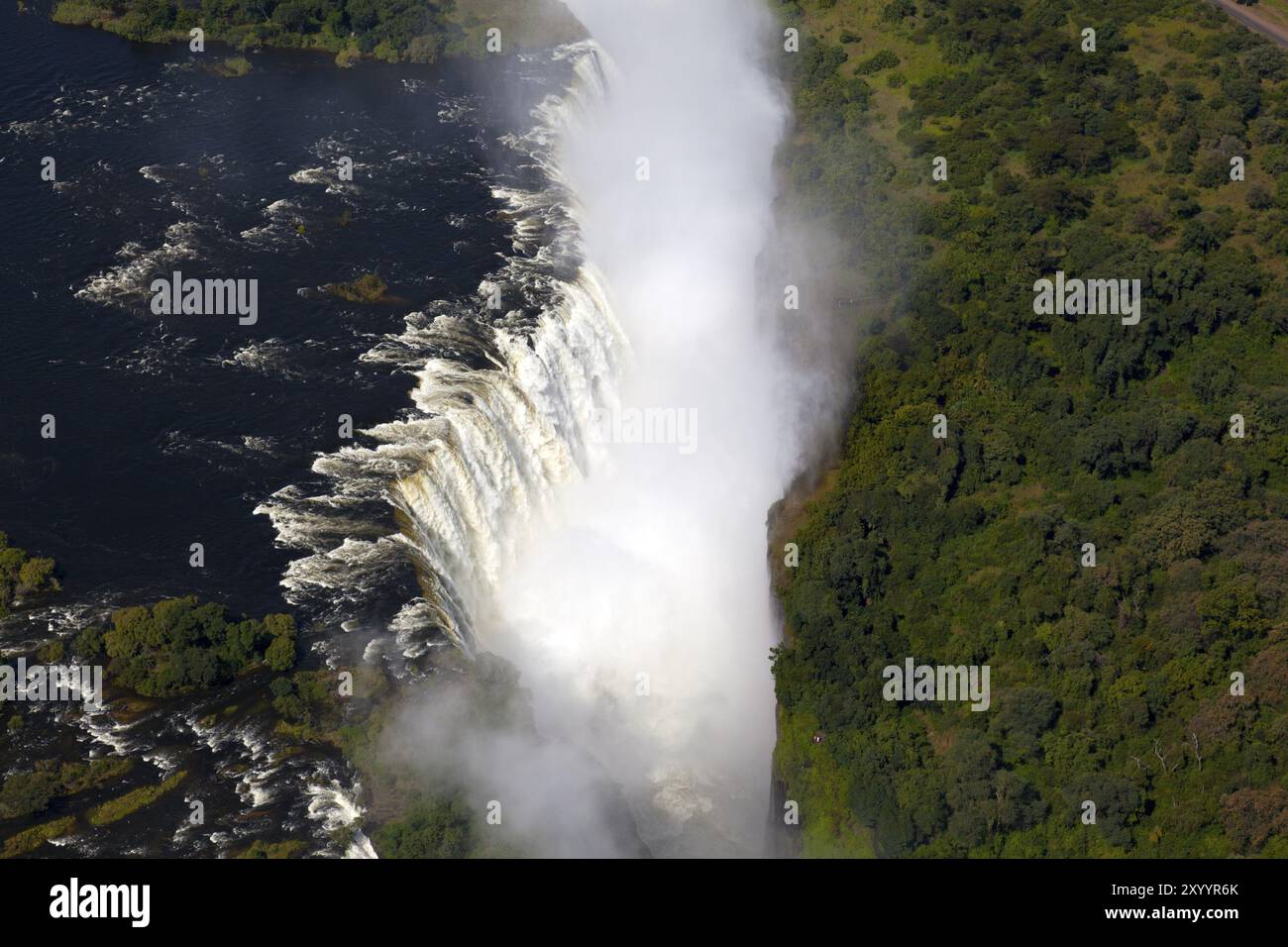 Aerial view of the Victoria Falls Stock Photo - Alamy