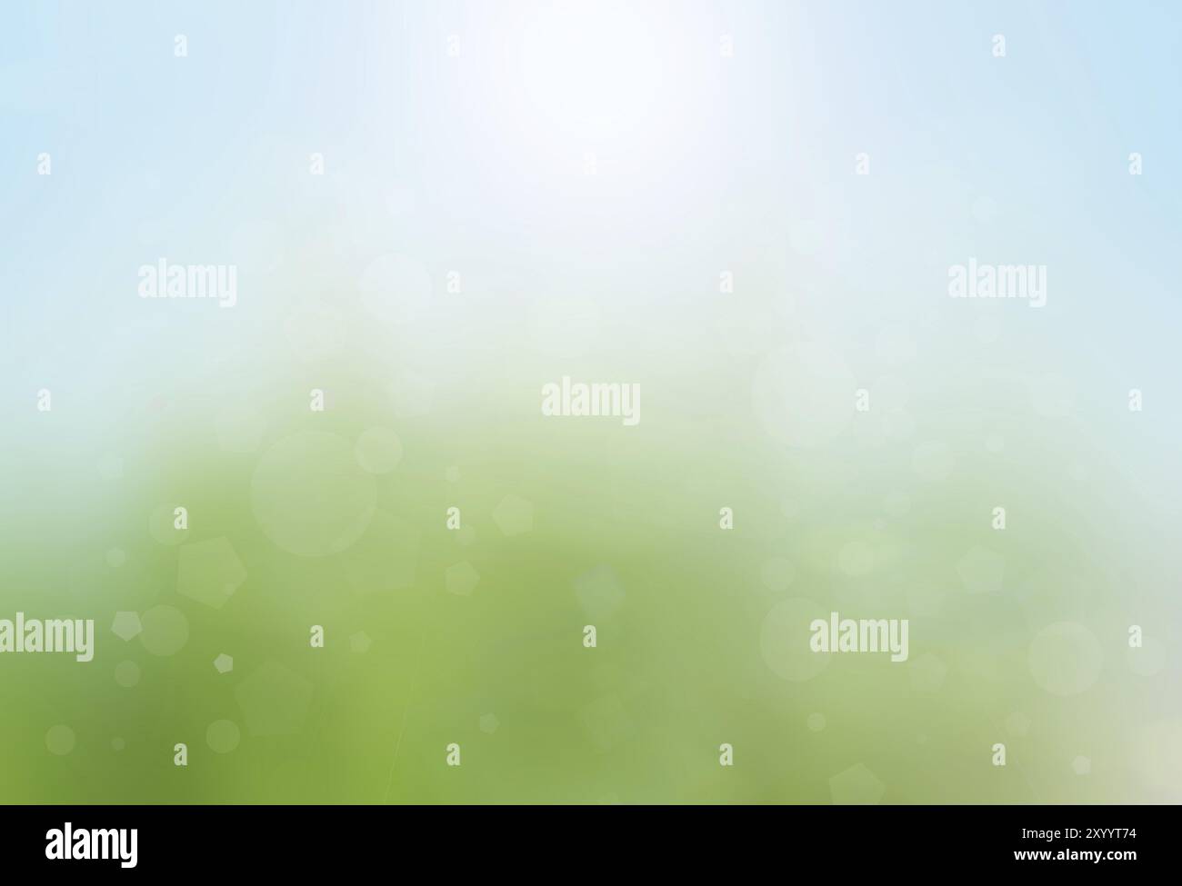 Fresh spring bokeh abstract background. Blue and green Stock Photo - Alamy