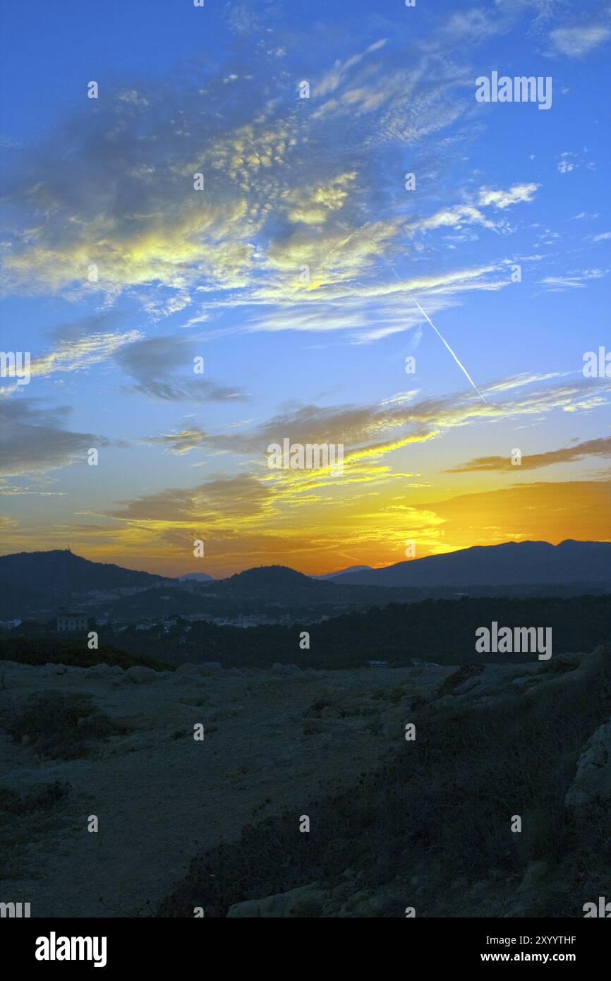 Evening sky over Mallorca Stock Photo - Alamy