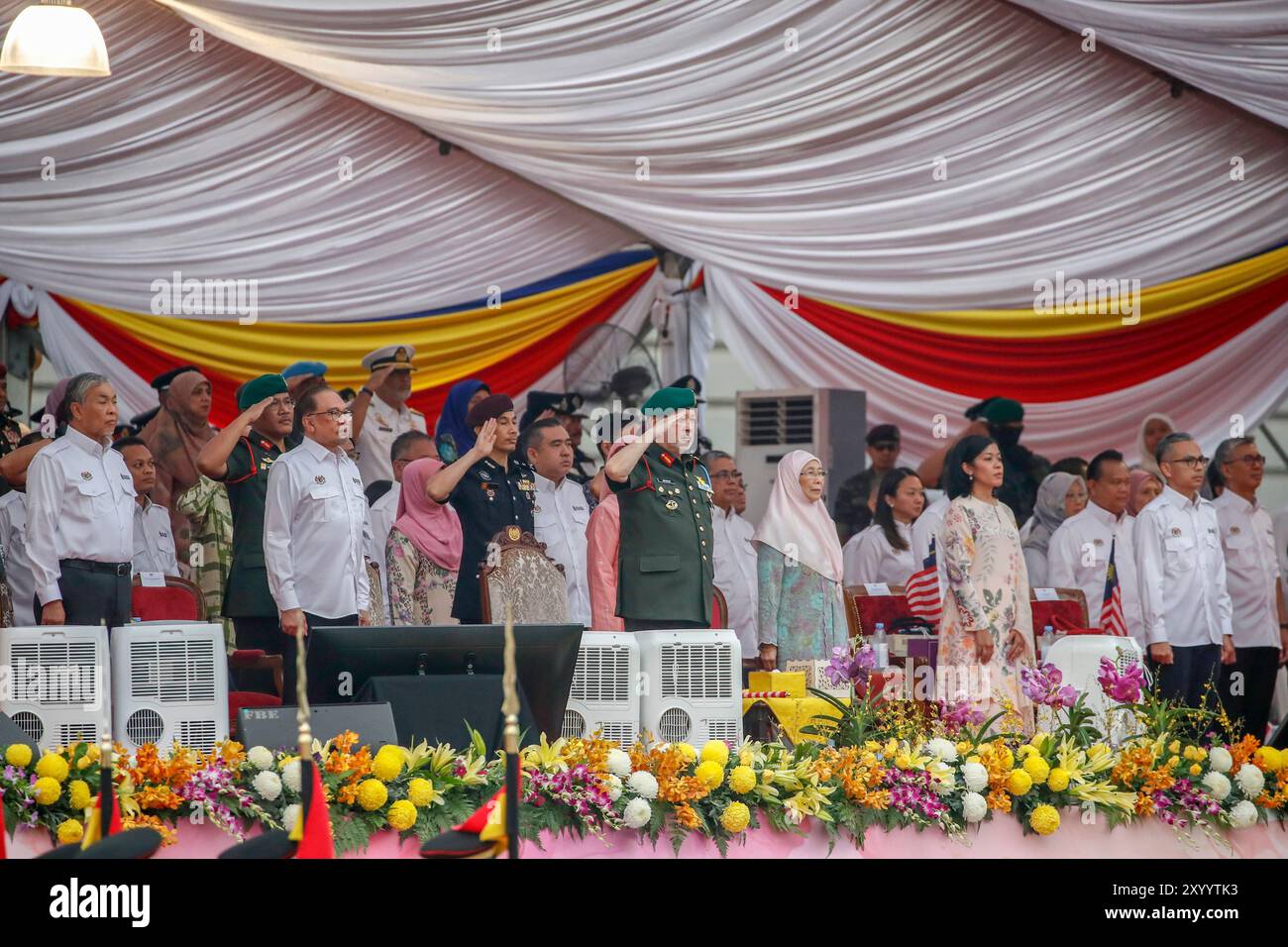 Kuala Lumpur, Malaysia. 31st Aug, 2024. Malaysia's King Sultan Ibrahim ...
