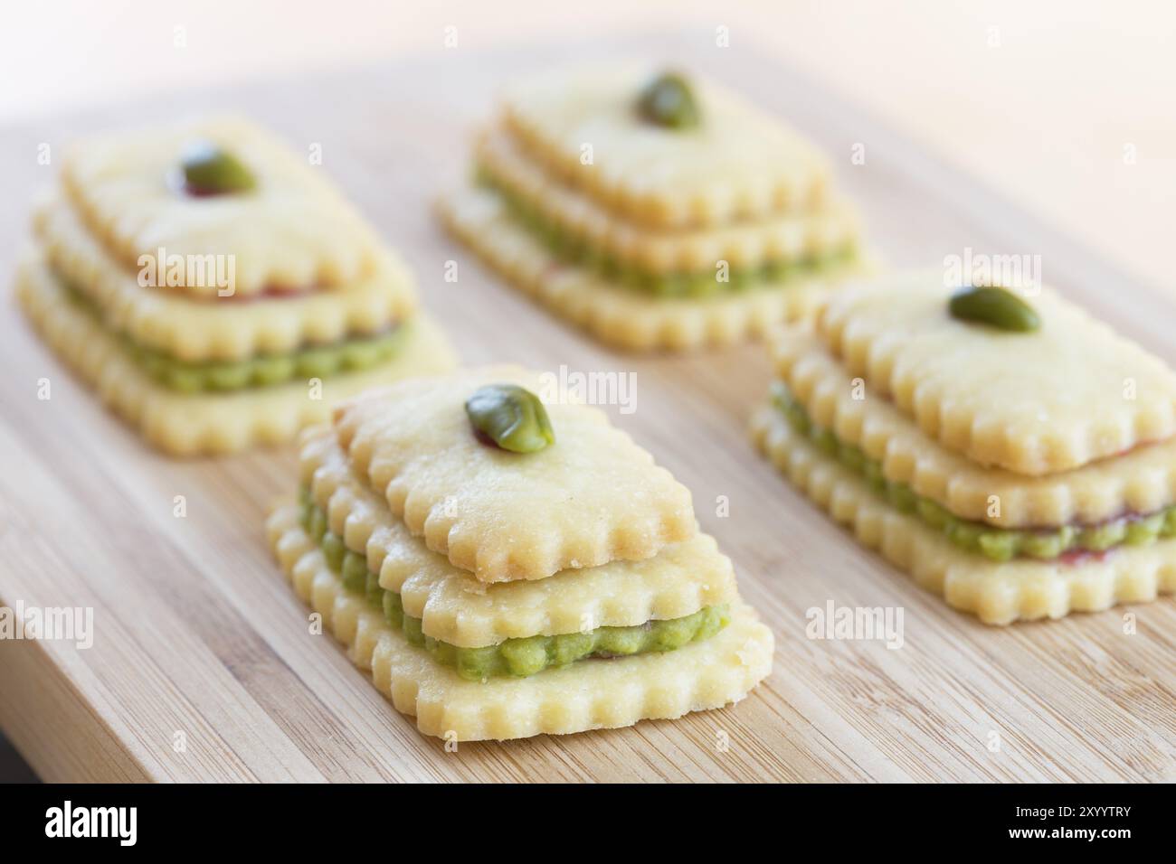 Christmas biscuits, layered Stock Photo - Alamy