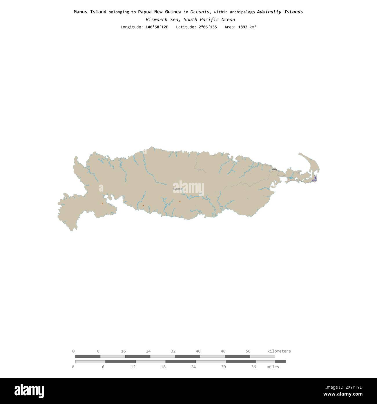 Manus Island in the Bismarck Sea, belonging to Papua New Guinea ...
