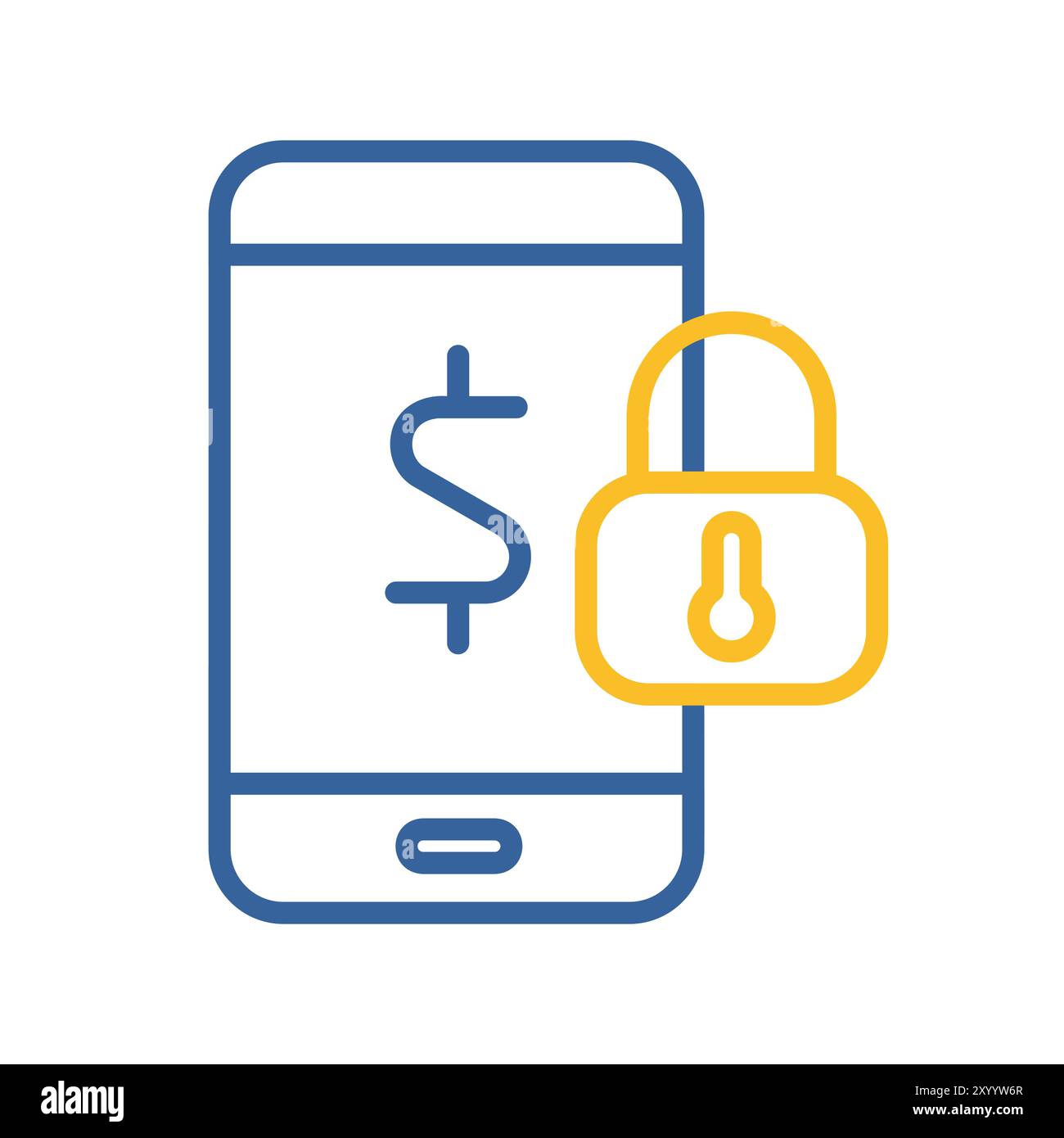 Mobile banking vector icon. Save funds. Internet banking symbol. Money ...