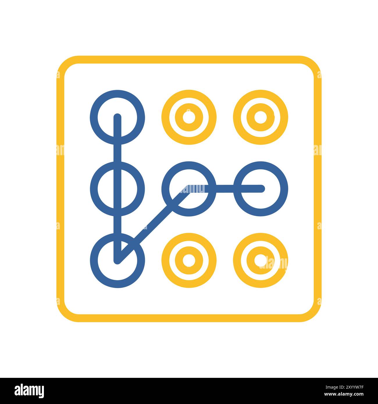 Lock pattern vector icon. Hand entering smartphone password symbol ...