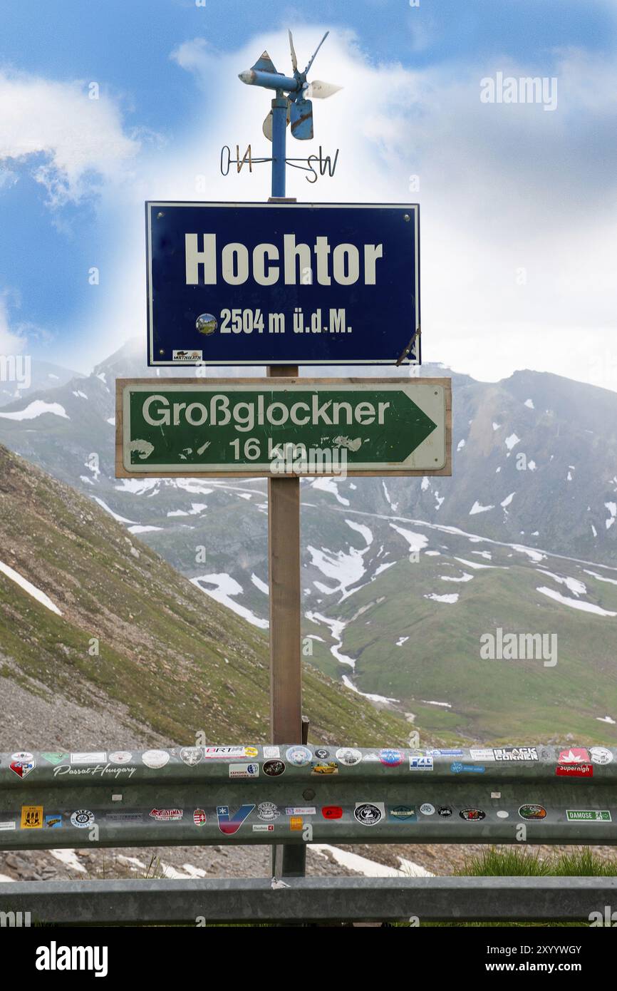 Above small wind wheel for determining wind direction, below ...