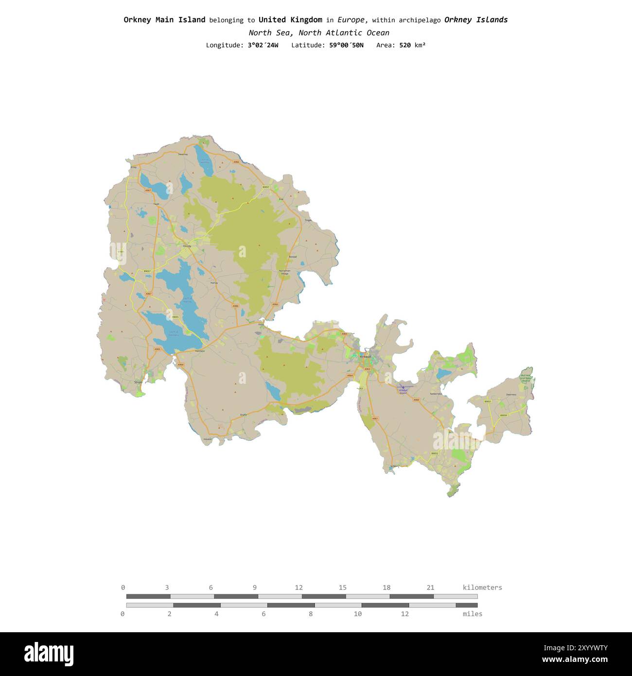 Orkney Main Island in the North Sea, belonging to United Kingdom ...