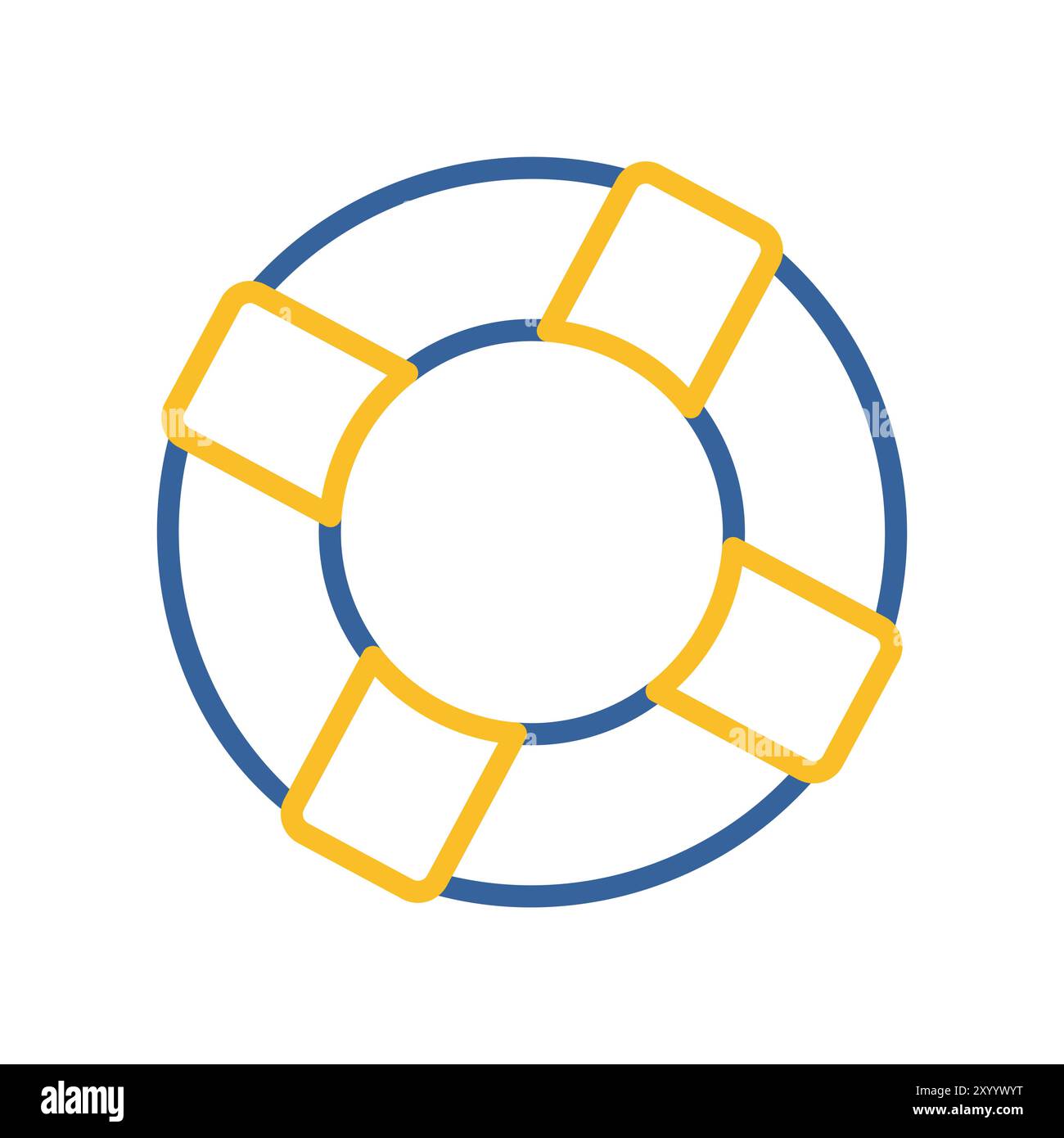 Life ring vector icon. Life preserver symbol. Life saving sign ...