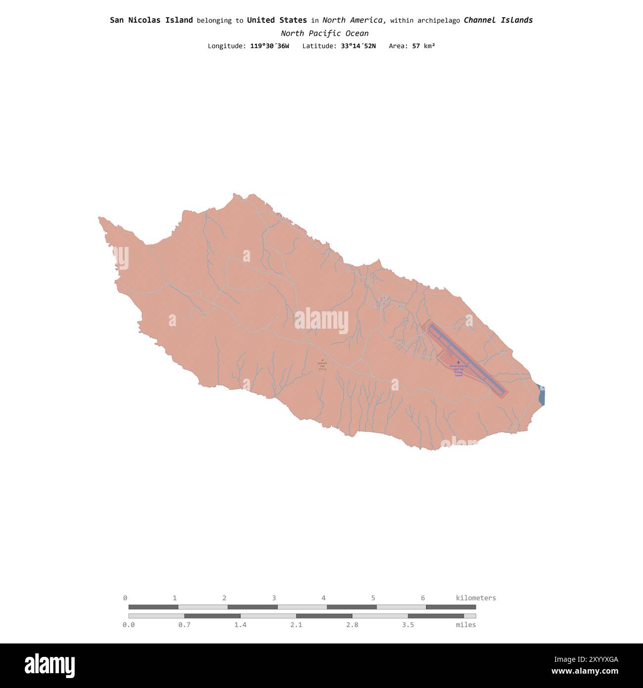 San Nicolas Island Map