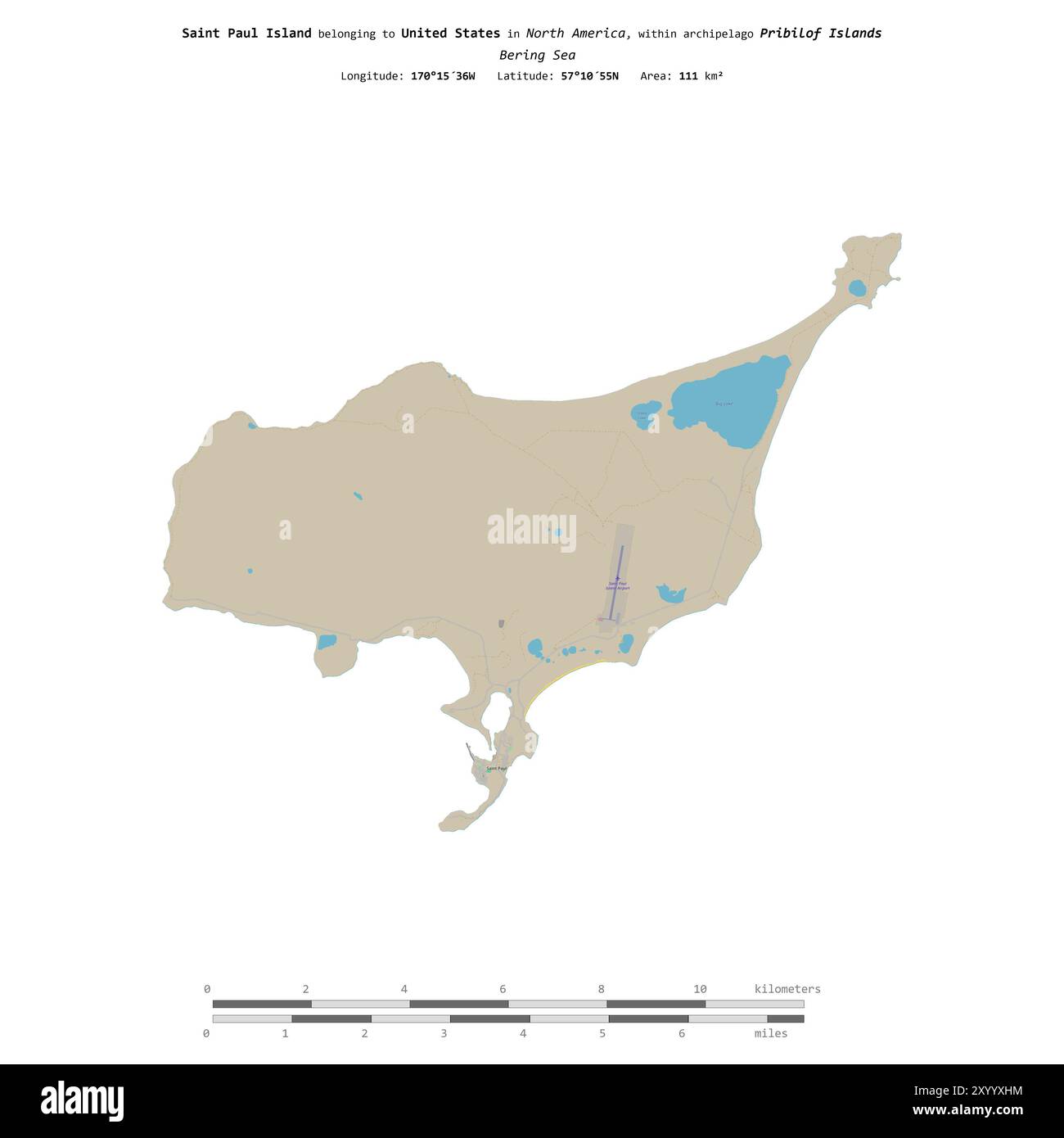 Saint Paul Alaska Map