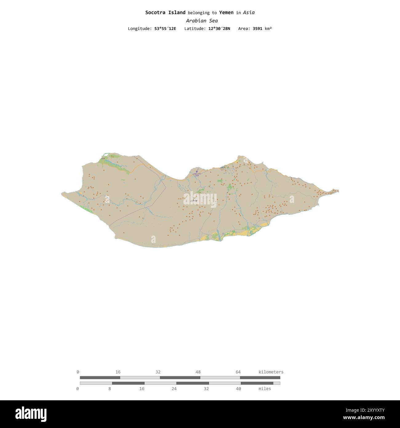 Socotra island map hi-res stock photography and images - Alamy