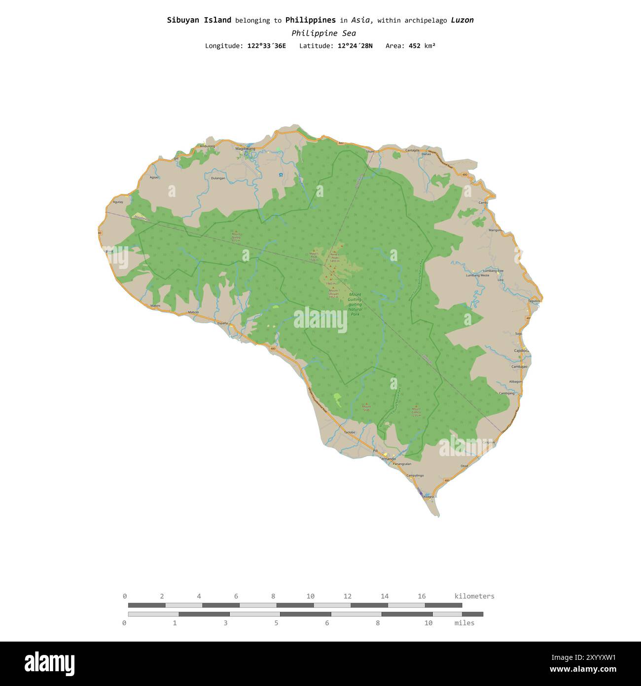 Sibuyan sea map hi-res stock photography and images - Alamy