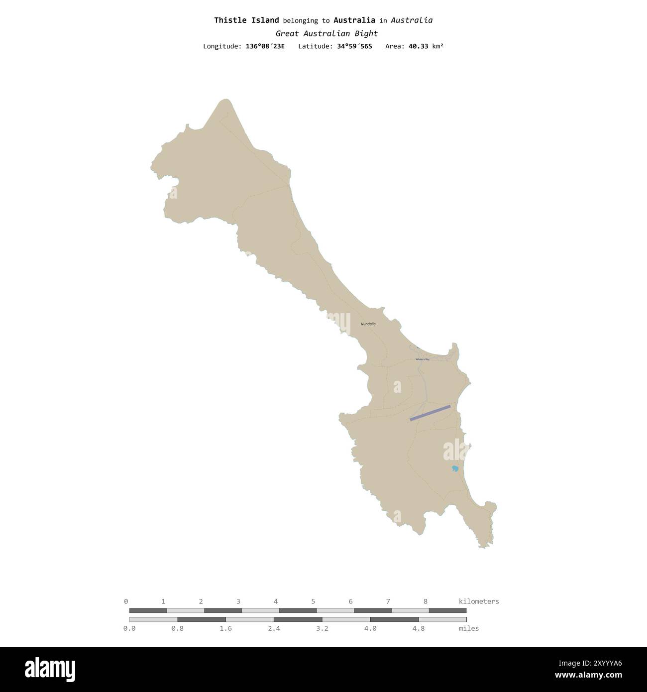 Thistle Island in the Great Australian Bight, belonging to Australia ...