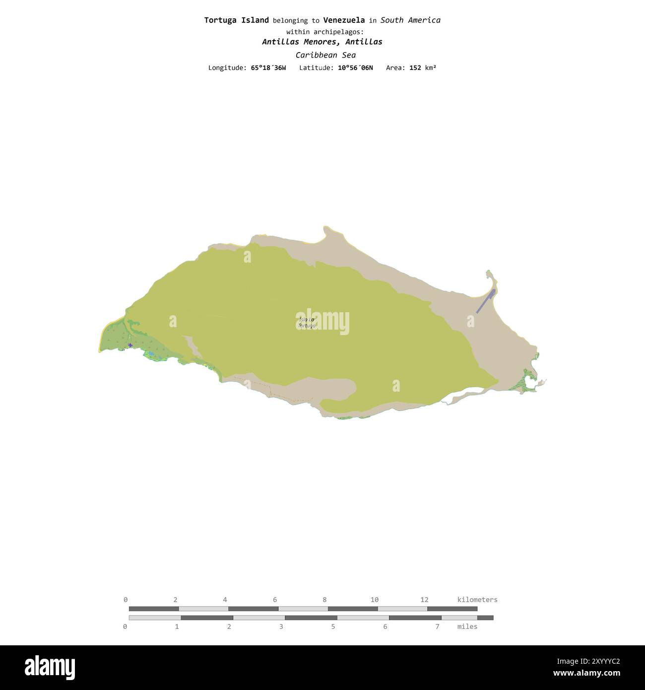 Tortuga island map hi-res stock photography and images - Alamy