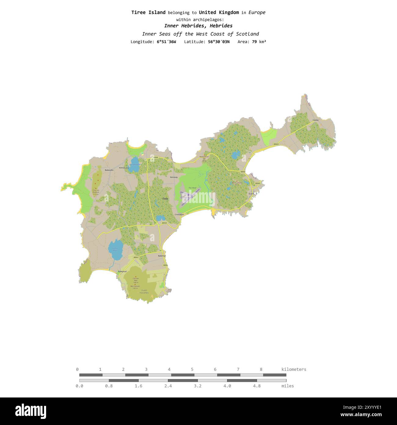 Tiree Island in the Inner Seas off the West Coast of Scotland ...