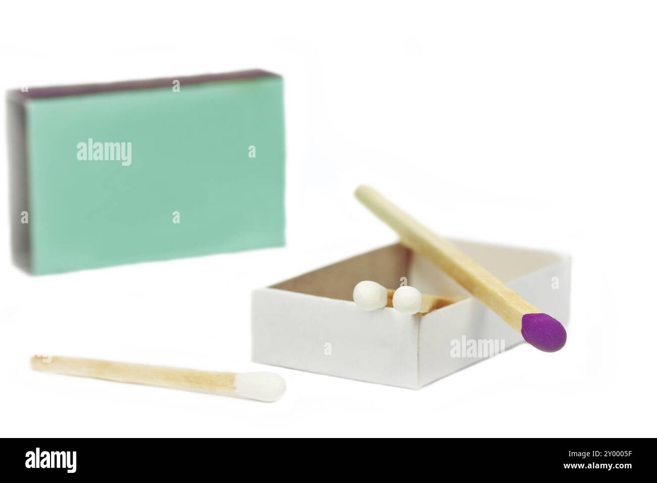Box matches lighted matchstick Cut Out Stock Images & Pictures - Alamy