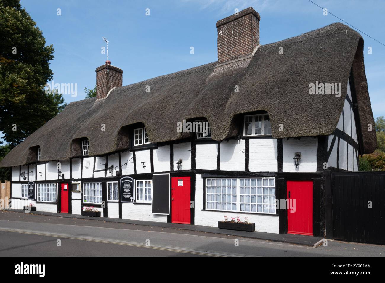 The Old Cottage, historic grade II listed building with thatched roof ...