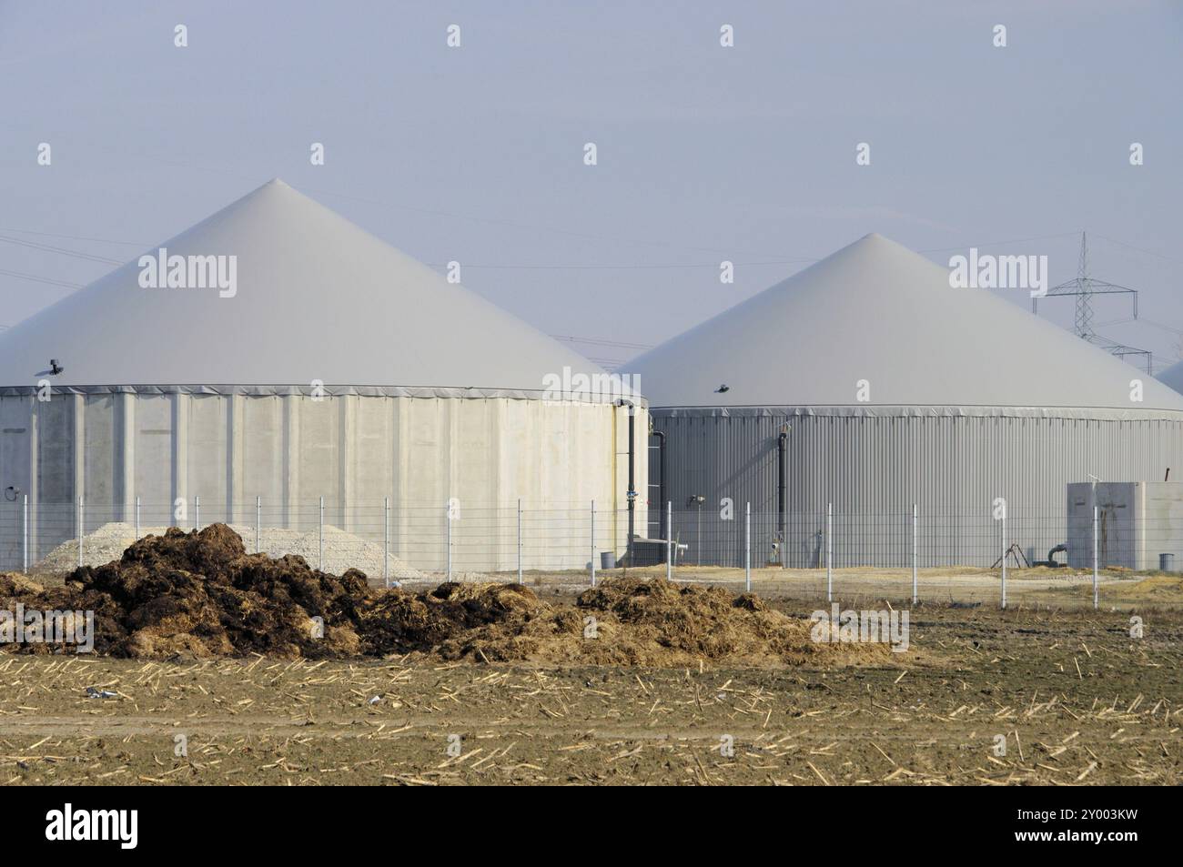 Biogas plant, biogas plant Stock Photo - Alamy