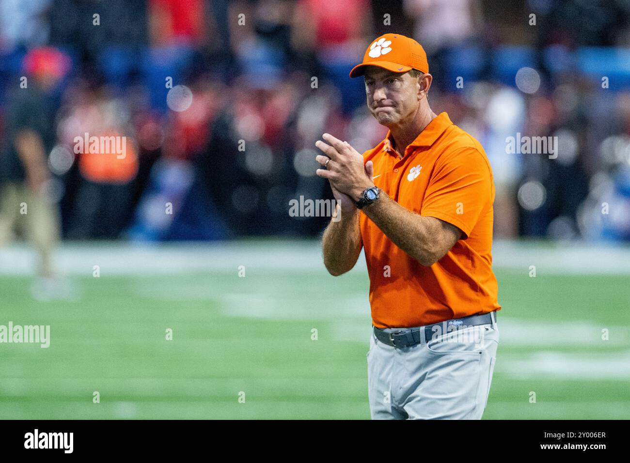 August 31, 2024: Clemson Tigers head coach Dabo Swinney before the game ...