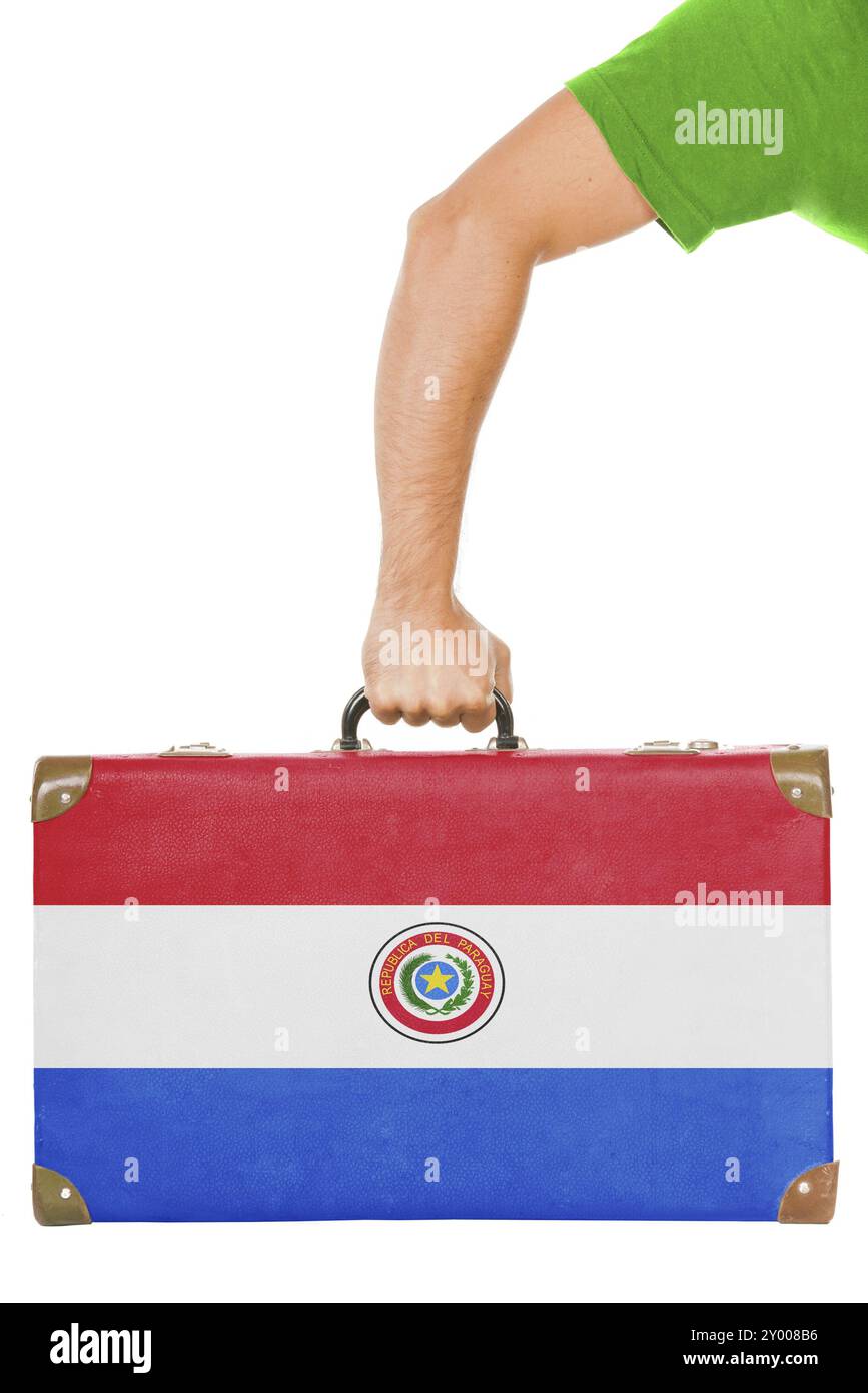 Isolated on white paraguayan flag hi-res stock photography and images ...