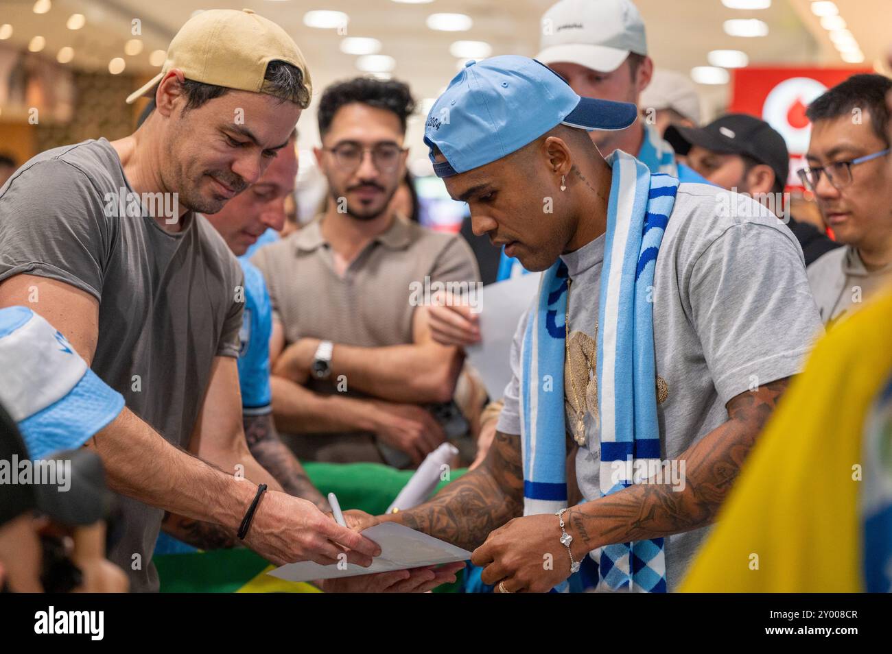 Sydney, Australia. 31st Aug, 2024. Newly signed Sydney FC player and ...