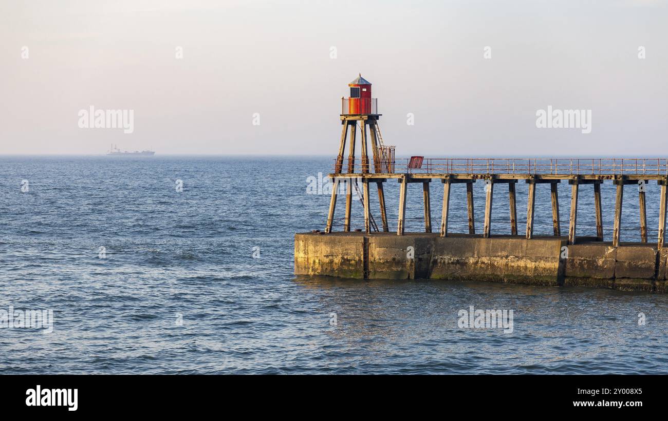 Whitby Pier, North Yorkshire, UK Stock Photo - Alamy